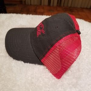 Coca Cola | Accessories | Coca Cola Red Charcoal Snapback Mesh Trucker ...